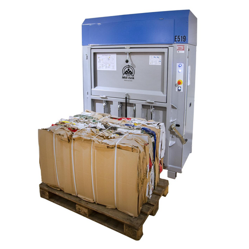 E519 Electric Baler for Cardboard & Plastic - Gulfood Manufacturing 2023