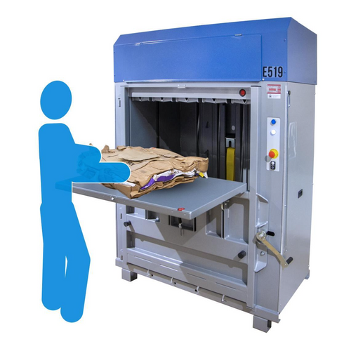 E519 Electric Baler for Cardboard & Plastic - Gulfood Manufacturing 2023