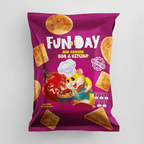 Fun Of Day mini Crakers BBQ & Ketchup - ISM Middle East 2024