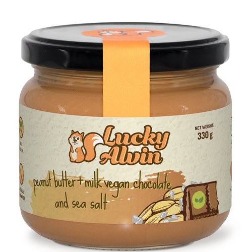 Lucky Alvin peanut butter + milk vegan chocolate and sea salt - Private ...