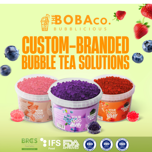 POPPING BOBA - BURSTING BOBA - RASPBERRY 3.4KG - Private Label Middle ...
