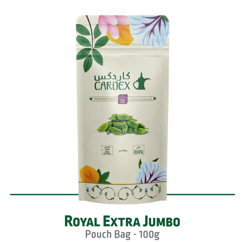 CARDAMOM ROYAL EXTRA JUMBO - POUCH BAG 100G - Gulfood 2026