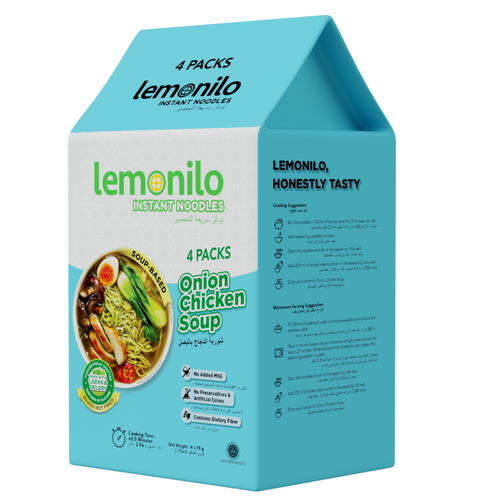 LEMONILO INSTANT NOODLES ONION CHICKEN SOUP 75GR X4 - Gulfood 2026