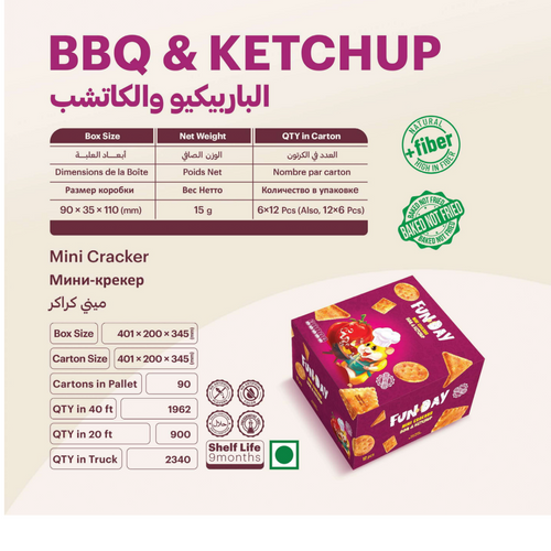 FUN DAY MINI CRACKER BBQ & KETCHUP - Gulfood 2026