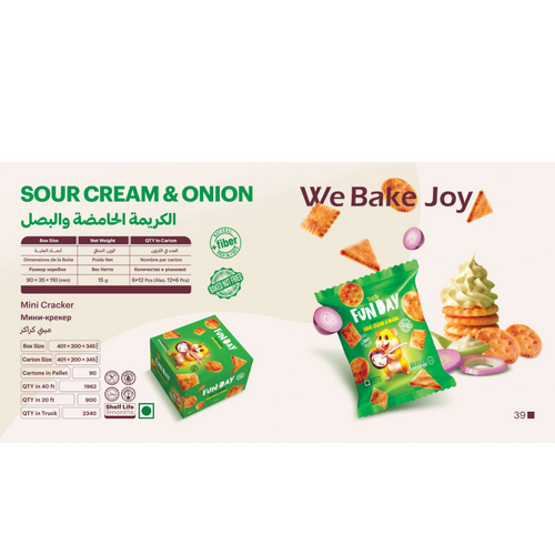FUN DAY MINI CRACKER SOUR CREAM & ONION - Gulfood 2026