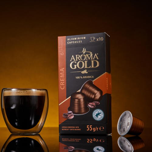 Aroma Gold Crema Coffee Capsules - Gulfood 2026