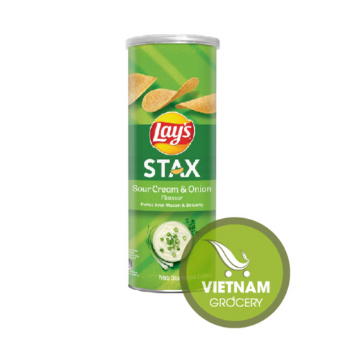 Lay's Stax Sour Cream Onion Potato Chips 100g x 16Cans - Gulfood 2026