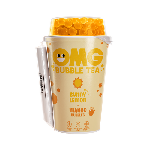 OMG Bubble Tea Yerba Mate Lemon Tea with Mango Bubbles - Gulfood 2026