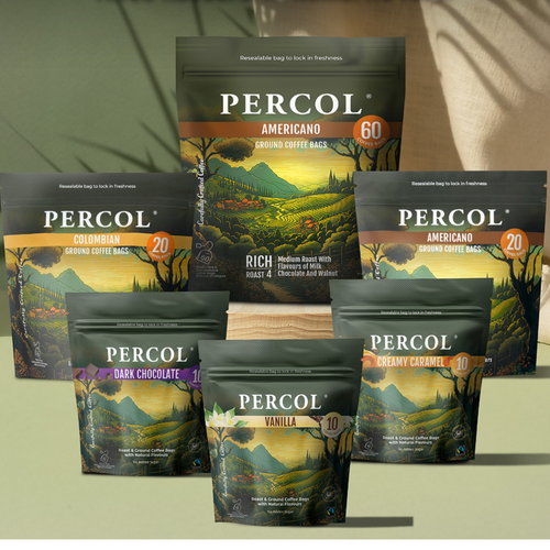 PERCOL Ground Coffee Bags - Gulfood 2026