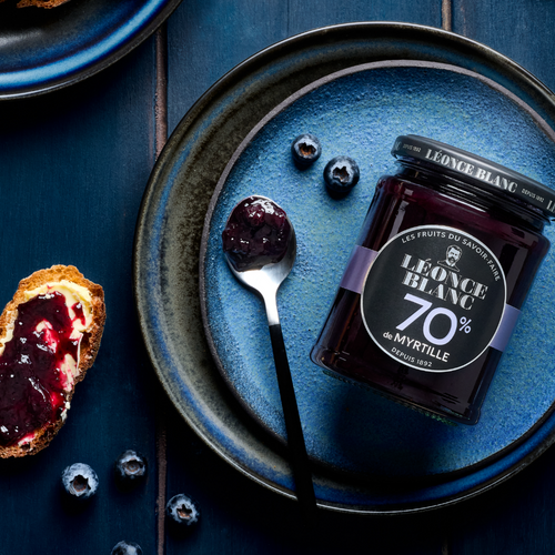 PREMIUM JAM - 70% FRUIT- BLUEBERRY GLASS JAR 320G - Gulfood 2026
