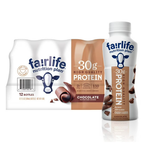 Fairlife Nutrition Plan 30g Protein Shake, Chocolate, 11.5 fl. oz., 12 ...
