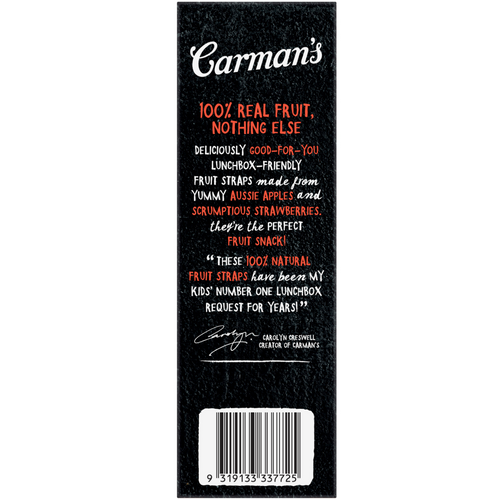 Carman's Apple & Strawberry Fruit Straps 70g - Gulfood 2026