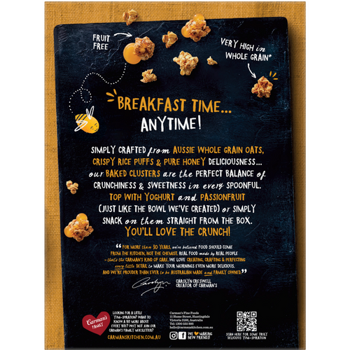 Carman's Aussie Oat Honey Crunch Clusters 450g - Gulfood 2026