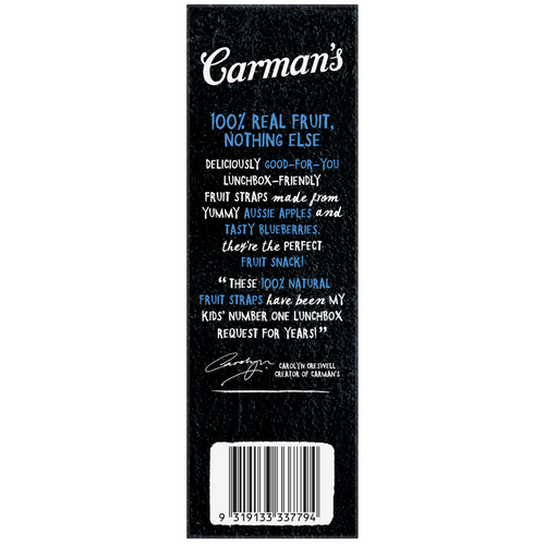 Carman's Apple & Blueberry Fruit Straps 70g - Gulfood 2026
