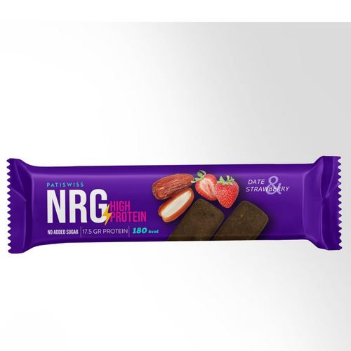NRG Date Bar with High Protein Strawberry and Cacao 50G - Gulfood 2026