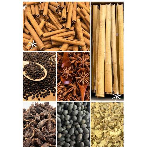 Cassia, Star Anise, Pepper, Desiccated Coconut, Black Cardamom, Dry ...