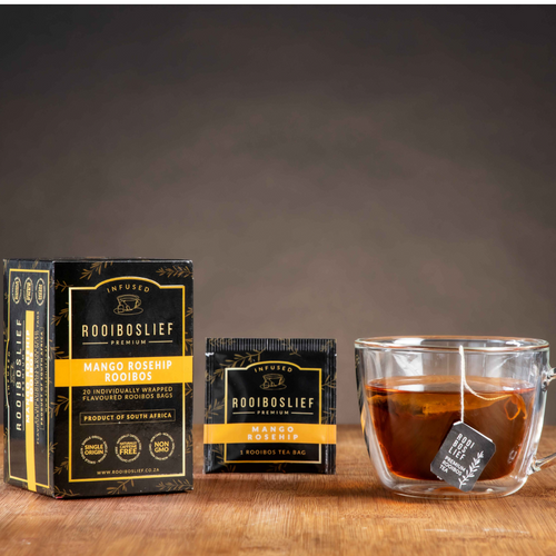 Rooiboslief Premium Infused Rooibos - Mango Rosehip 40g - Gulfood 2026