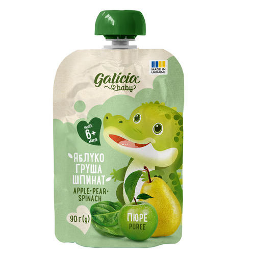 Galicia Baby puree Apple- pear- spinach 90g - Gulfood 2026