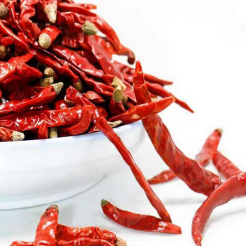 Dried Long Chili, Capsicum annuum, Red Chili Long, Long Red Chilli ...