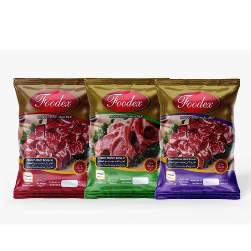Frozen Beef, Mutton and Camel meat. 900 gram punnet box in pouches ...