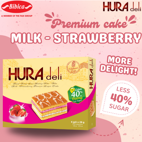 HURA DELI CAKE - MILK STRAWBERRY FLAVOR - Gulfood 2026