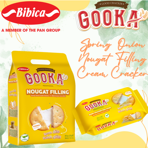 GOOKA NOUGAT FILLING SPRING ONION CREAM CRACKER - Gulfood 2026