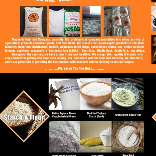 Thailand starch, flour. powder Native And Modified Tapioca ( Food And ...