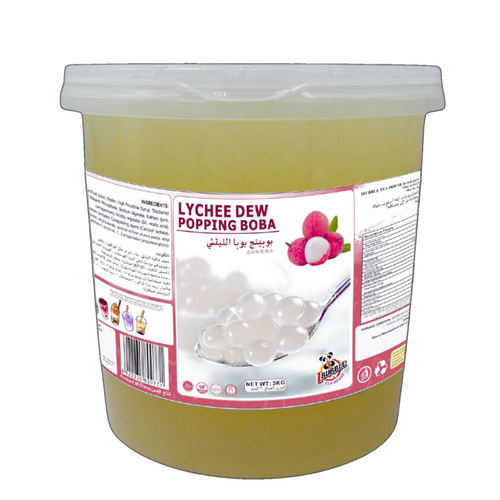 Lychee Popping Boba 3kg - Gulfood 2026