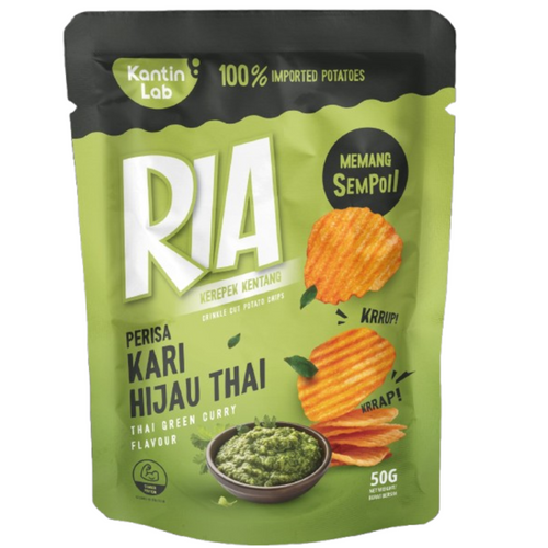 RIA Thai Green Curry Flavoured Crinkle Cut Potato Chips - Gulfood 2026