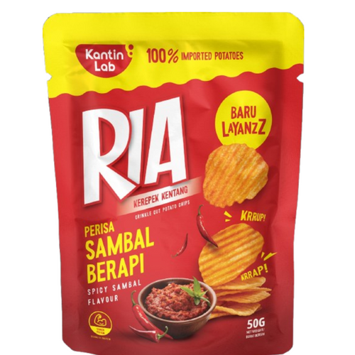 RIA Spicy Sambal Flavoured Crinkle Cut Potato Chips - Gulfood 2026