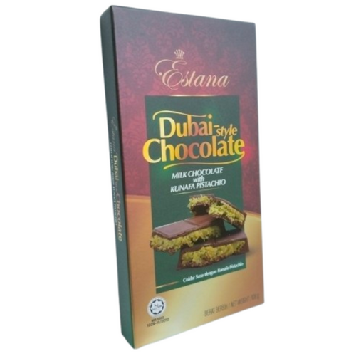 ESTANA DUBAI STYLE CHOCOLATE WITH KUNAFA PISTACHIO - MILK CHOC ...